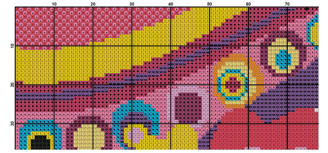 Geometric Cross Stitch Pattern for Beginners Geometric Wall - Etsy