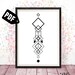 Geometric Cross Stitch Pattern for Beginners Geometric Wall Art ...
