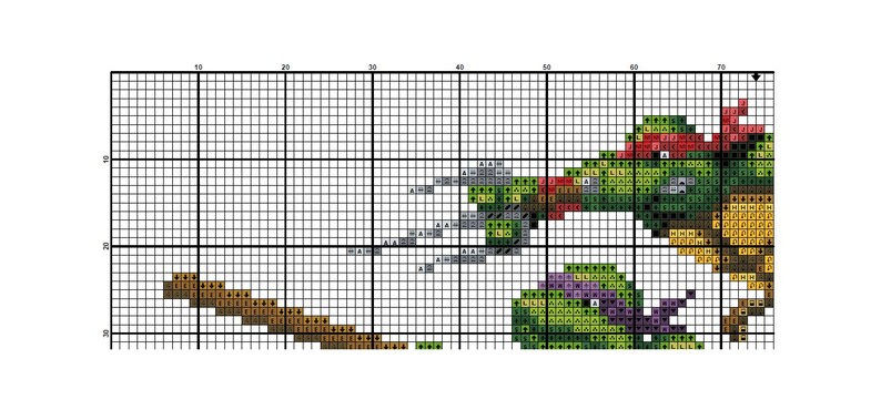 Cartoon Cross Stitch Pattern - for Beginners - Embroidery Designs ...