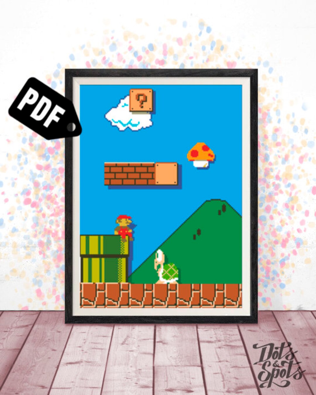 Game Cross Stitch Pattern for Beginners - Embroidery - Geek - Nerdy ...