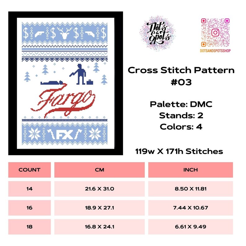 Movie Cross Stitch Pattern - for Beginners - Embroidery Designs ...
