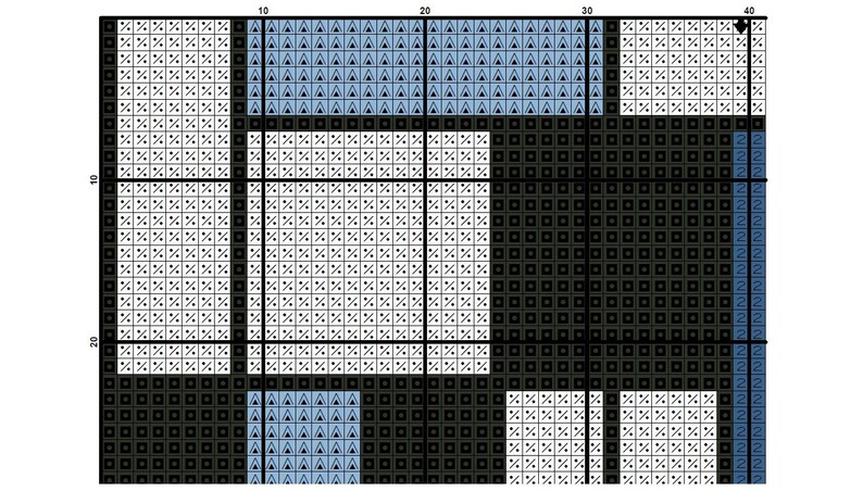 Geometric Cross Stitch Pattern for Beginners Geometric Wall - Etsy