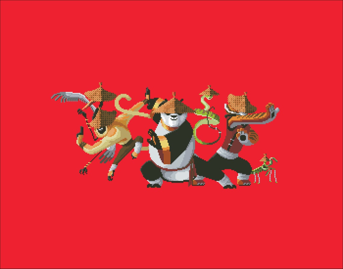 Cartoon Cross Stitch Pattern - for Beginners - Embroidery Designs ...