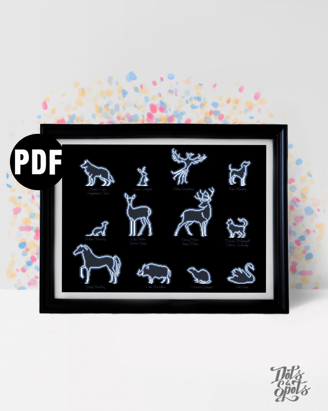 Animal Outlines Cross Stitch Pattern for Beginners (PDF Download) - Etsy