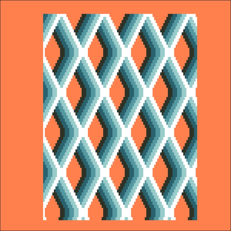 Geometric Cross Stitch Pattern for Beginners Geometric Wall - Etsy