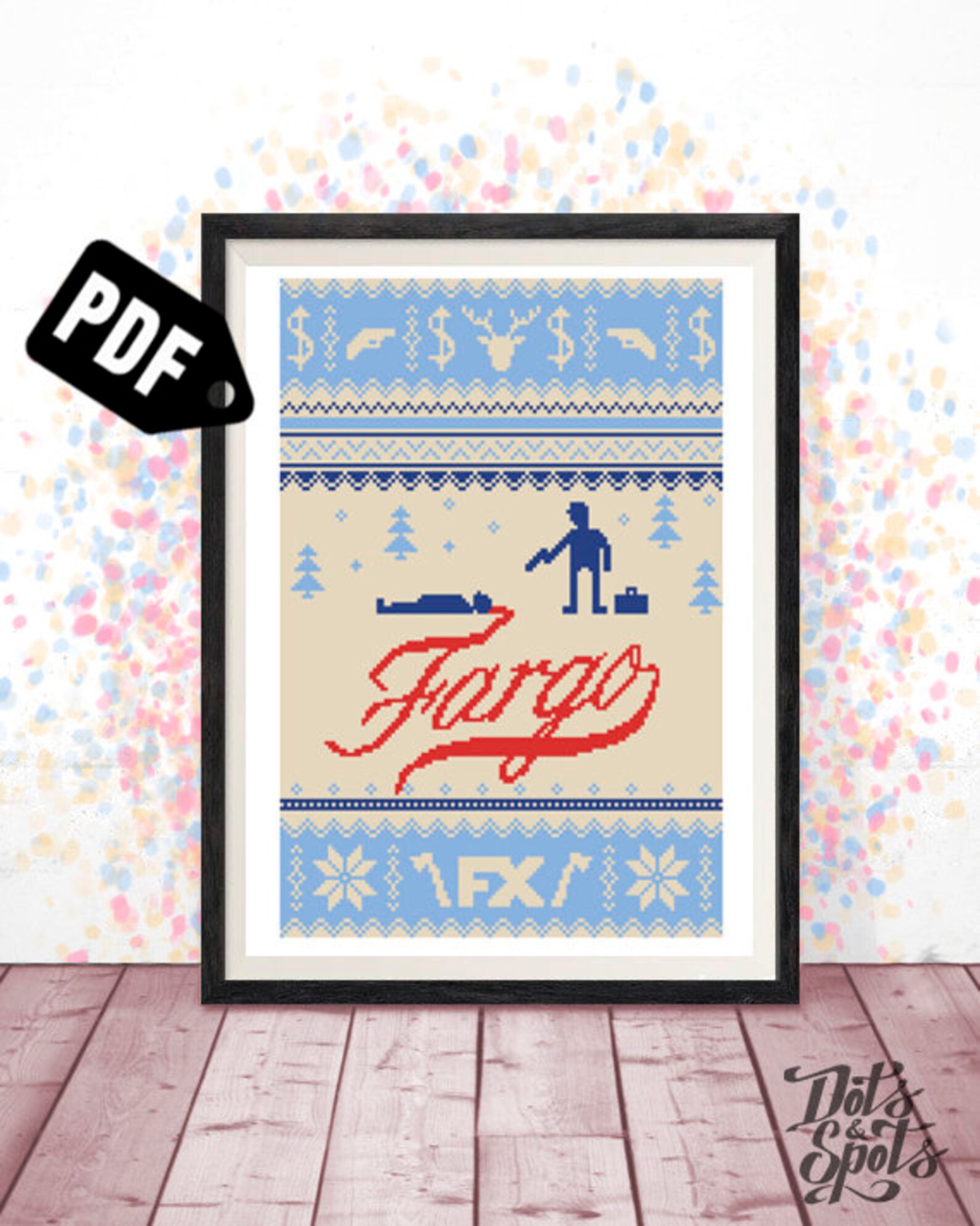 Movie Cross Stitch Pattern - for Beginners - Embroidery Designs ...