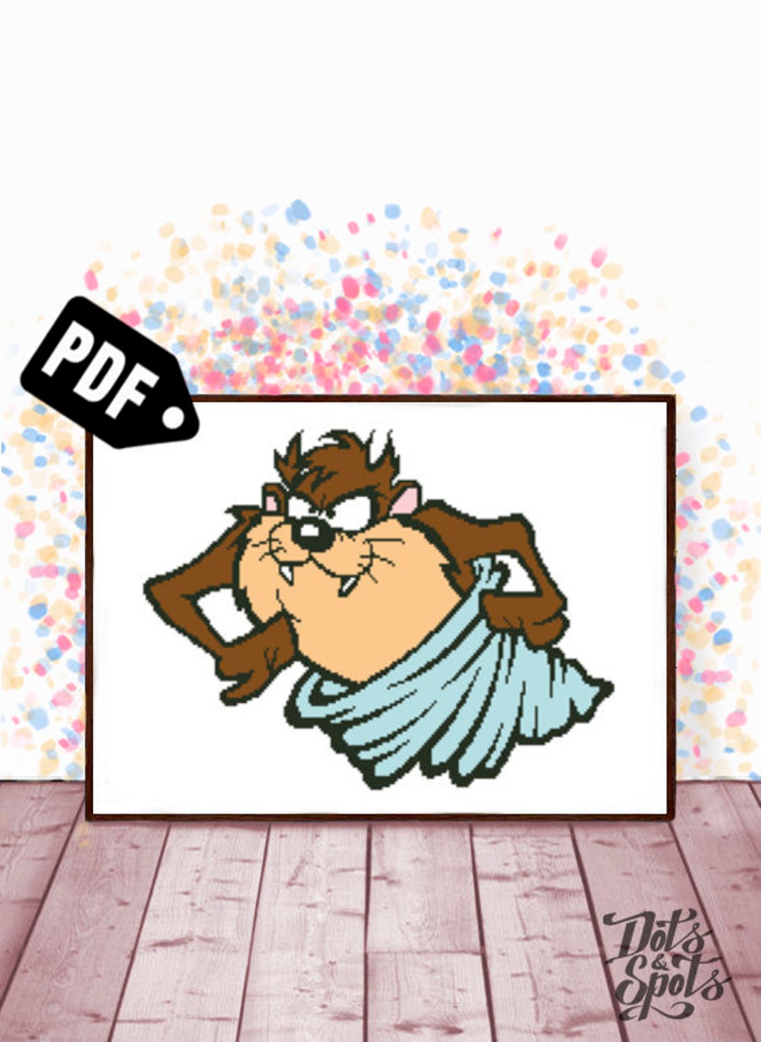 Cartoon Cross Stitch Pattern - for Beginners - Embroidery Designs ...