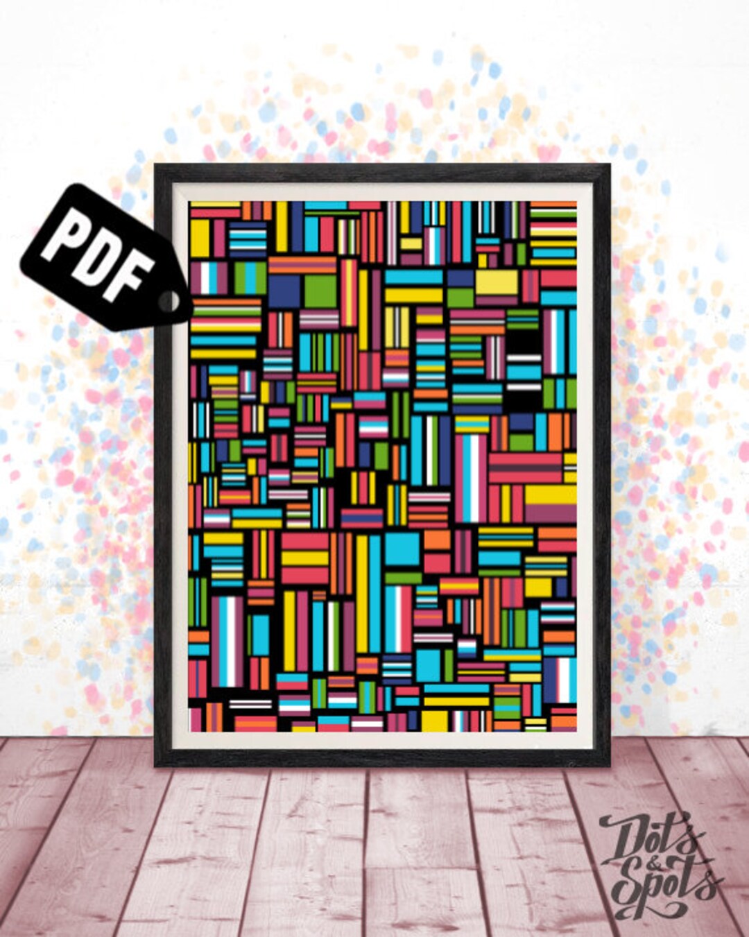 Geometric Cross Stitch Pattern for Beginners - Geometric Wall Art ...