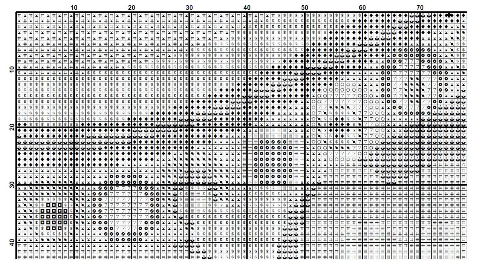 Geometric Cross Stitch Pattern for Beginners Geometric Wall - Etsy