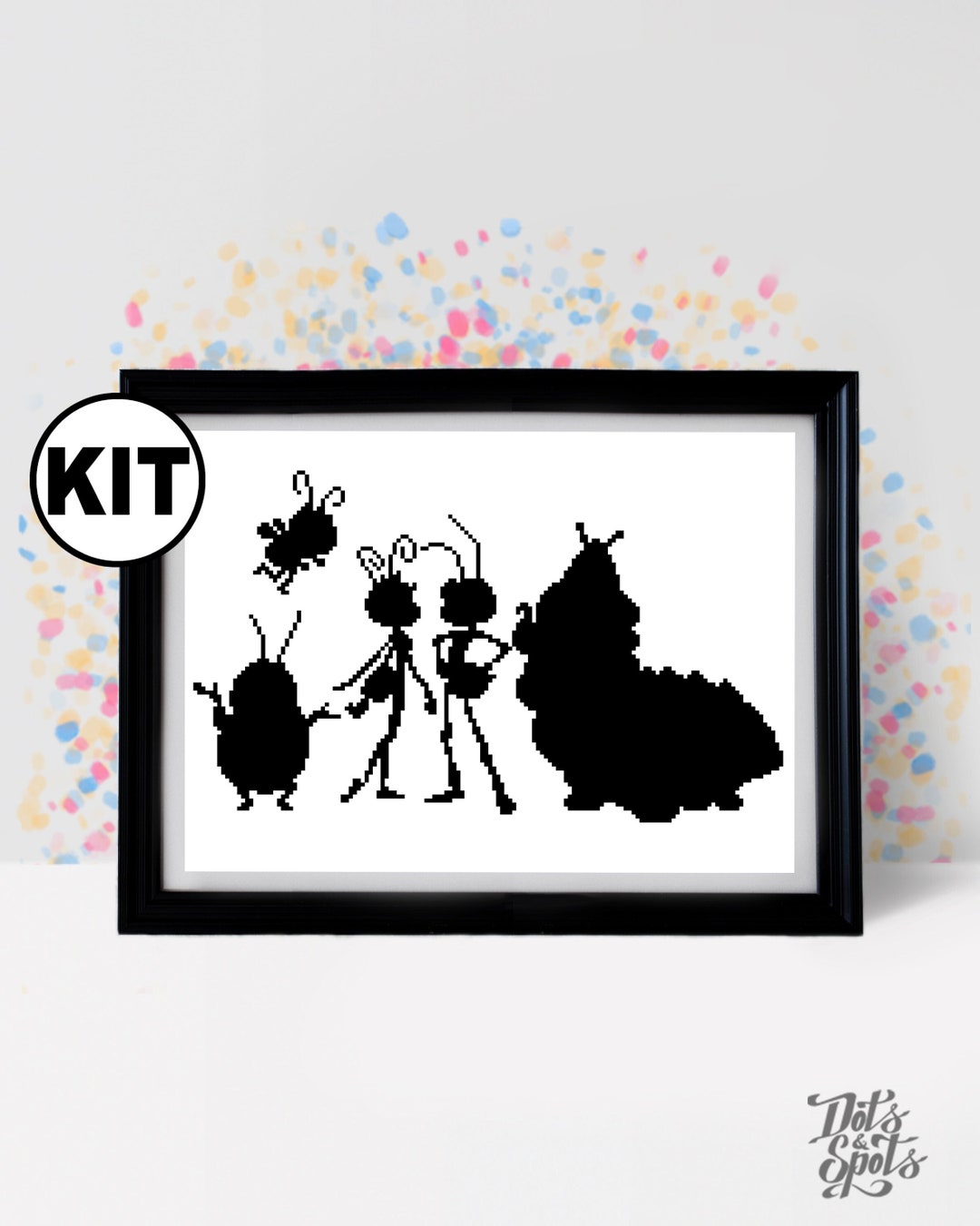 Cartoon Bugs Cross Stitch Kit: Beginner Needlepoint Embroidery - Etsy