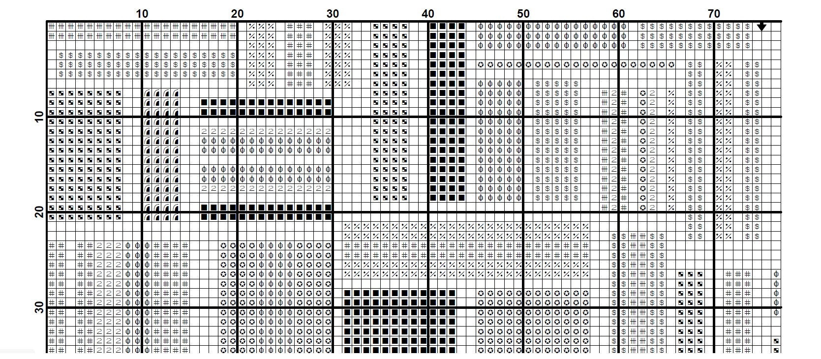 Geometric Cross Stitch Pattern for Beginners - Geometric Wall Art ...