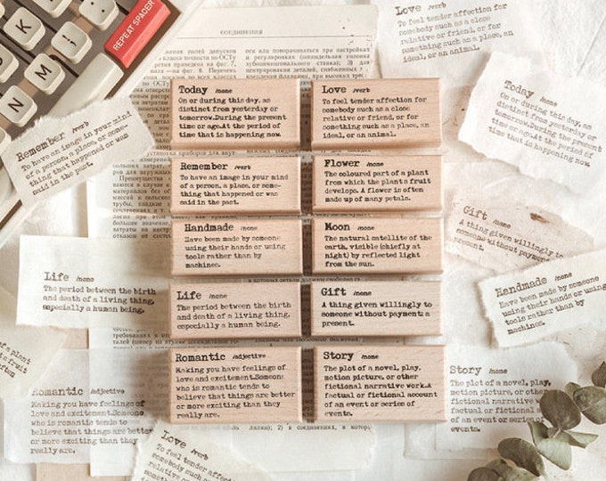 Rubber Stamps, Rubber Stamp Set, Planner Stamps,wood Stamp, Wood Stamps ...