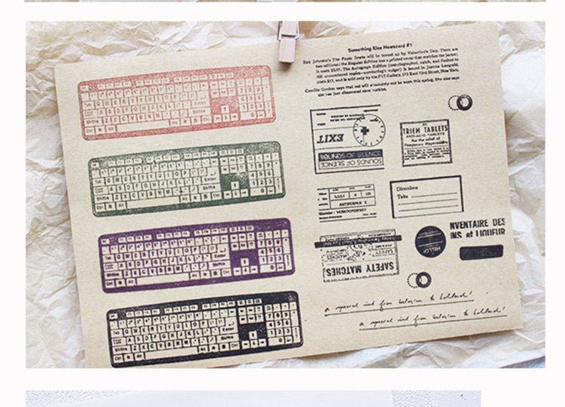 Rubber Stamps Rubber Stamp Set Rubber Stamp Vintage - Etsy