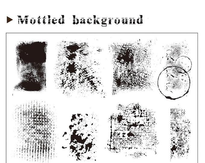 Backgraound Rubber Stamps Set, Brush Rubber Stamp Vintage for Craft ...