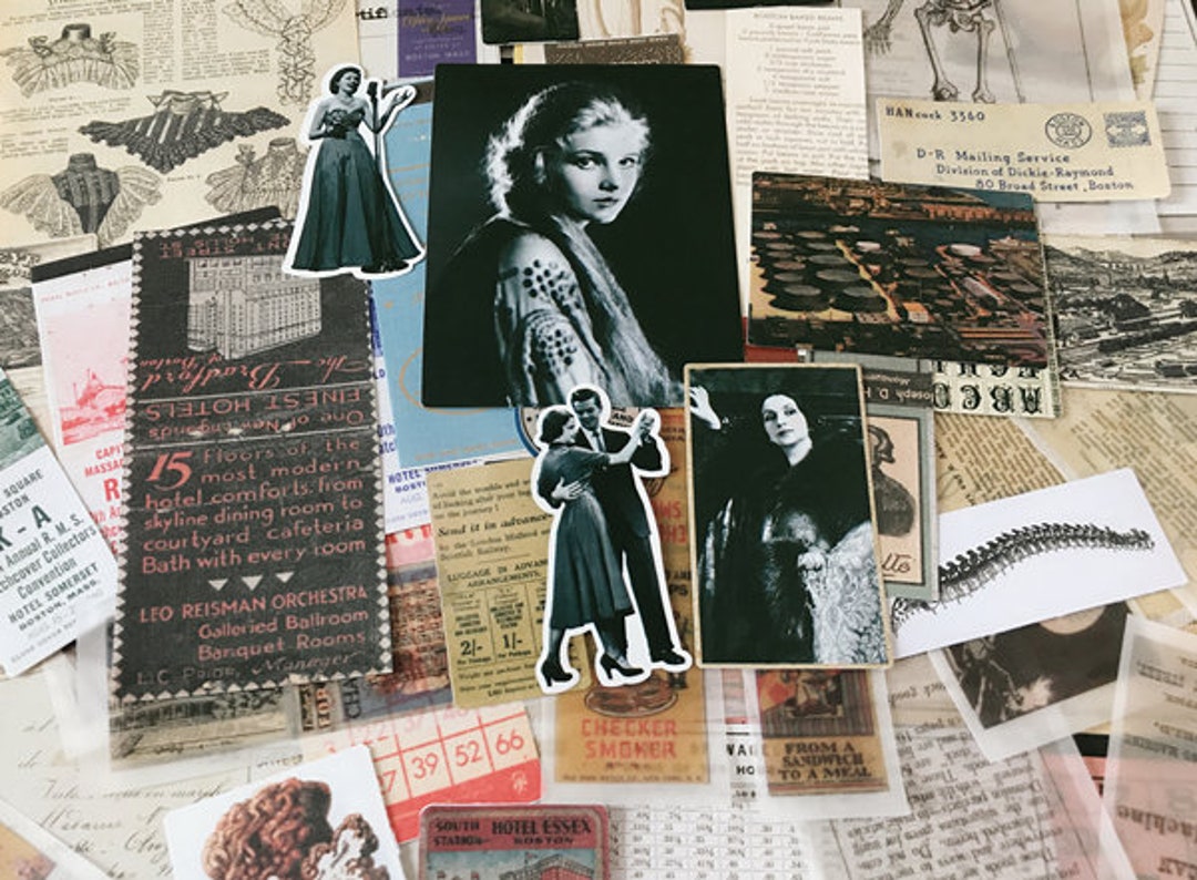 54pcs Old Film Stickerssticker Pack Photo Collage Kitjunk - Etsy
