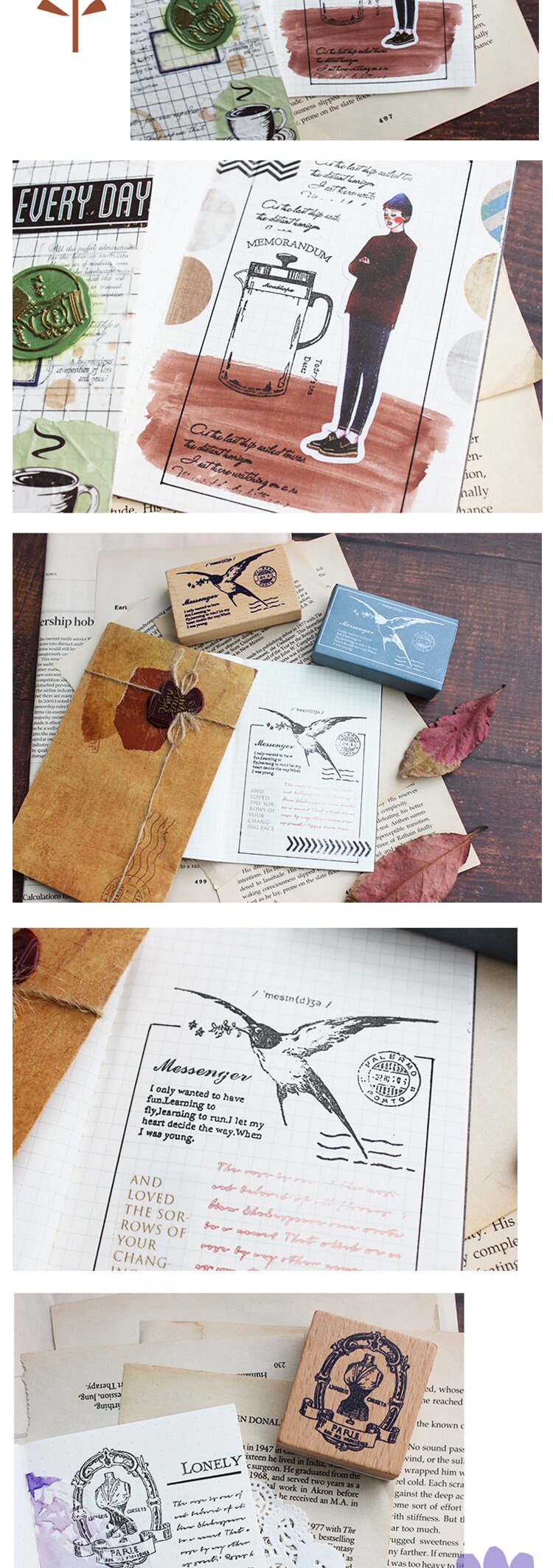 Rubber Stamps Rubber Stamps Vintage Rubber Stamp Set Wood - Etsy