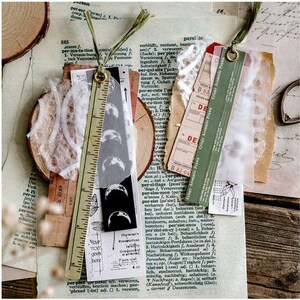 30pcs Canvas Stickers, Retro Rulers Sticker Pack, Washi Collage Kit ...