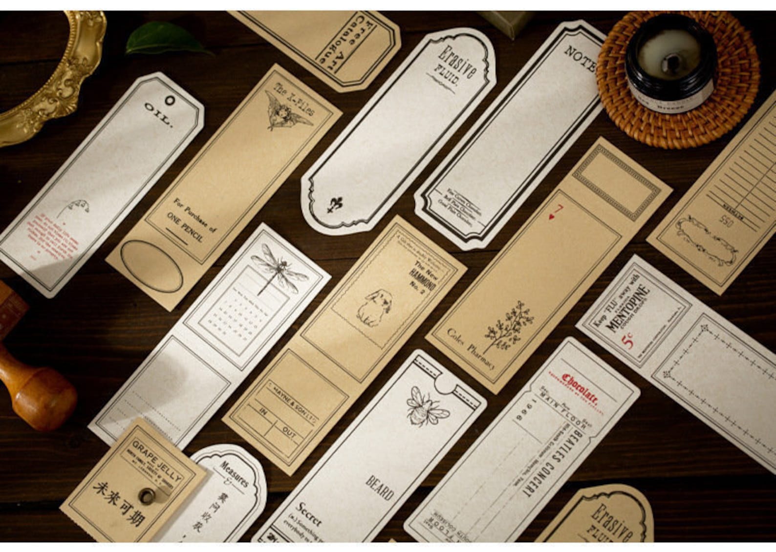 60pcs Label Cards Scrapbook Paper Kit for Collage - Etsy