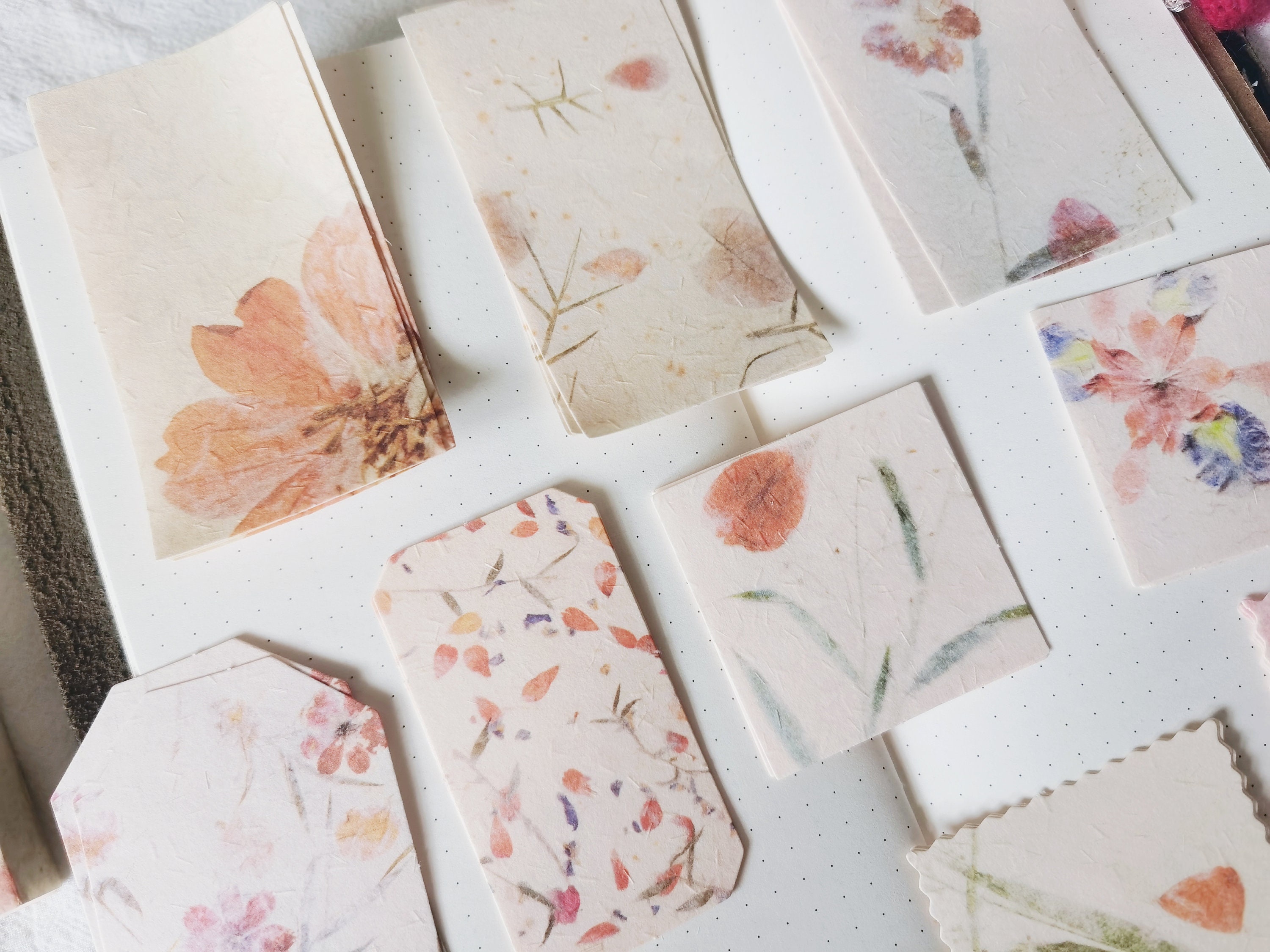 30pcs Orange Scrapbook Paper for Journal Floral Flowers | Etsy