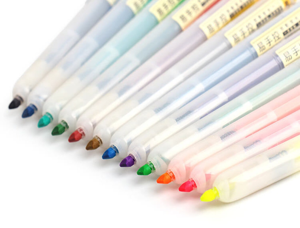 24 Colors Back to School Supplies Markers Pens Highlighters - Etsy