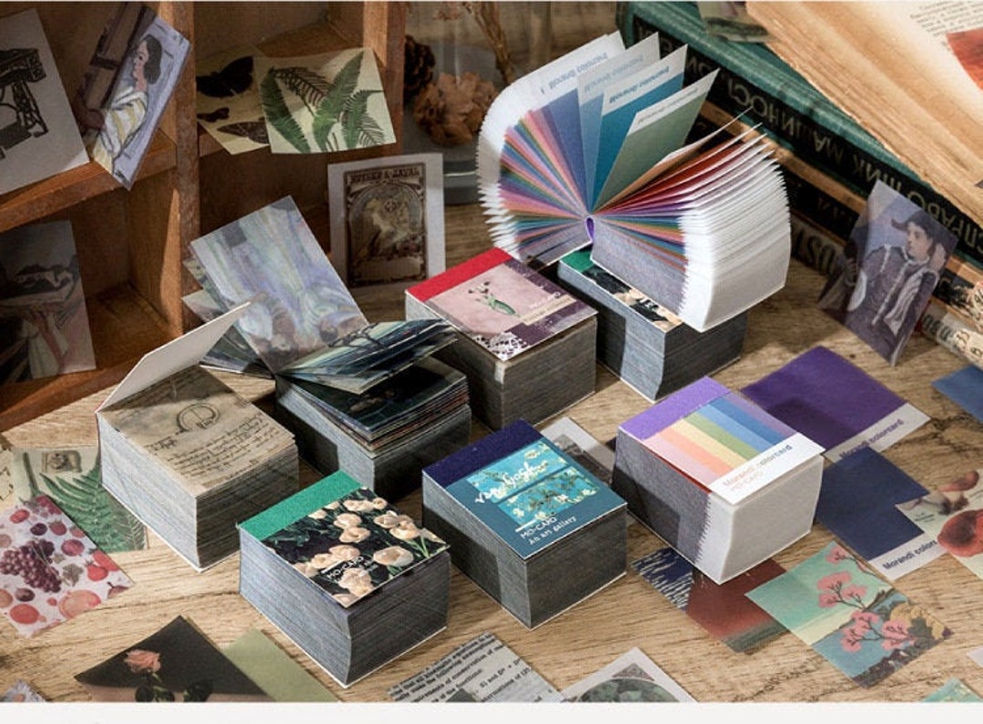 366pcs Junk Journal Kit, Booklet Journal Ephemera Pack, Vellum ...