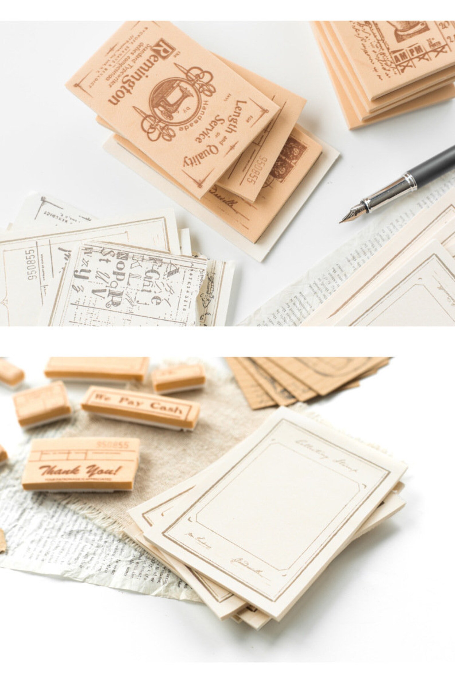 Rubber stamps Vintage stamps rubber stamp setBig size | Etsy