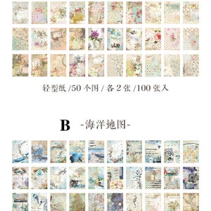 100pcs Scrapbook Paper Kit,junk Journal Kit, Vintage Journal Kit ...