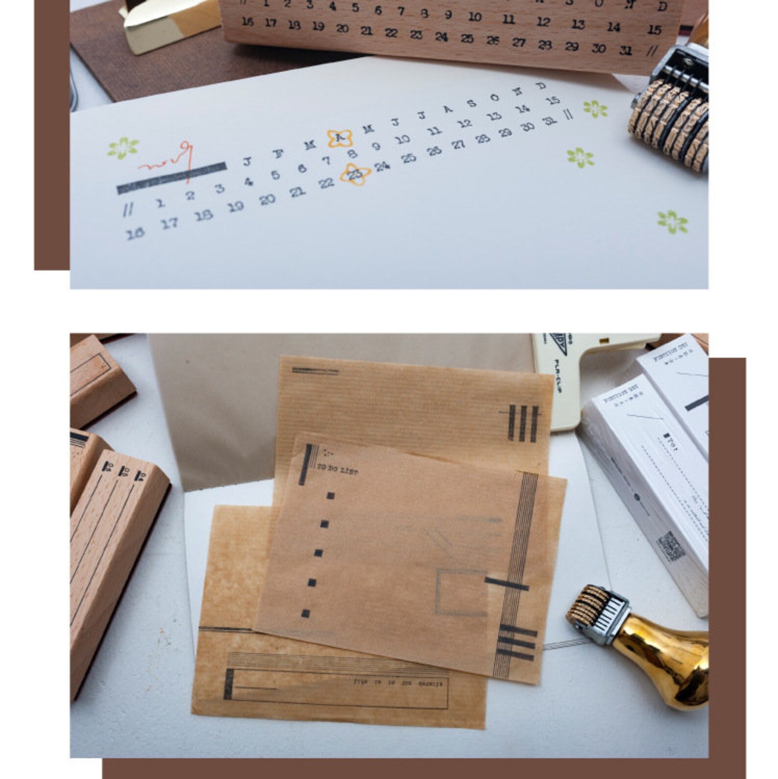 Rubber Stamps Rubber Stamps Vintage Rubber Stamp Set Wood | Etsy