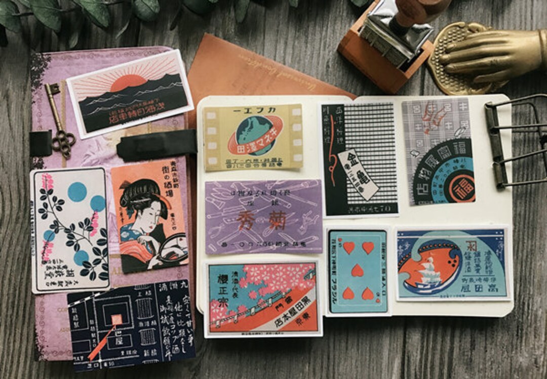 17pcs Japanese Stickers, Poster Sticker Pack for Journal,scrapbook ...