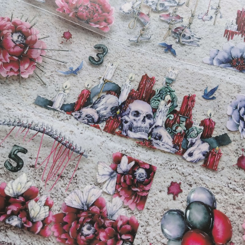 Red Flower Pet Stickers - Etsy UK