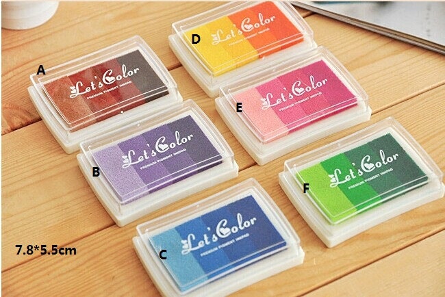 Rainbow Gradient Color Ink Pad for Rubber Stamps Vintage - Etsy