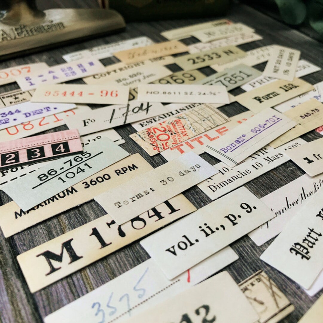 25pcs Postage Junk Journal Stickers Pack, Word Vinyl Scrapbook Stickers ...