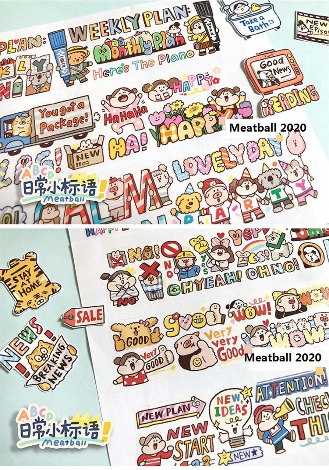 Meatball Washi Tape, Kawaii Stickers, Bullet Journal Sticker, Planner ...