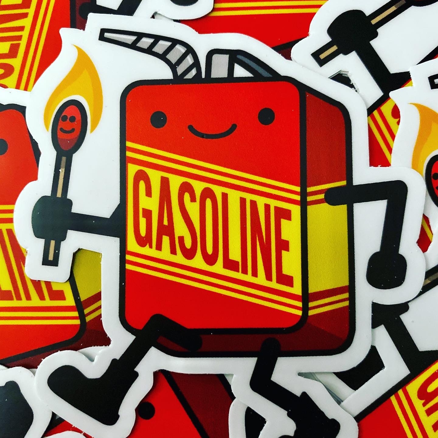 Gas Can Sticker Little Troublemaker Car Sticker Laptop Sticker Water ...