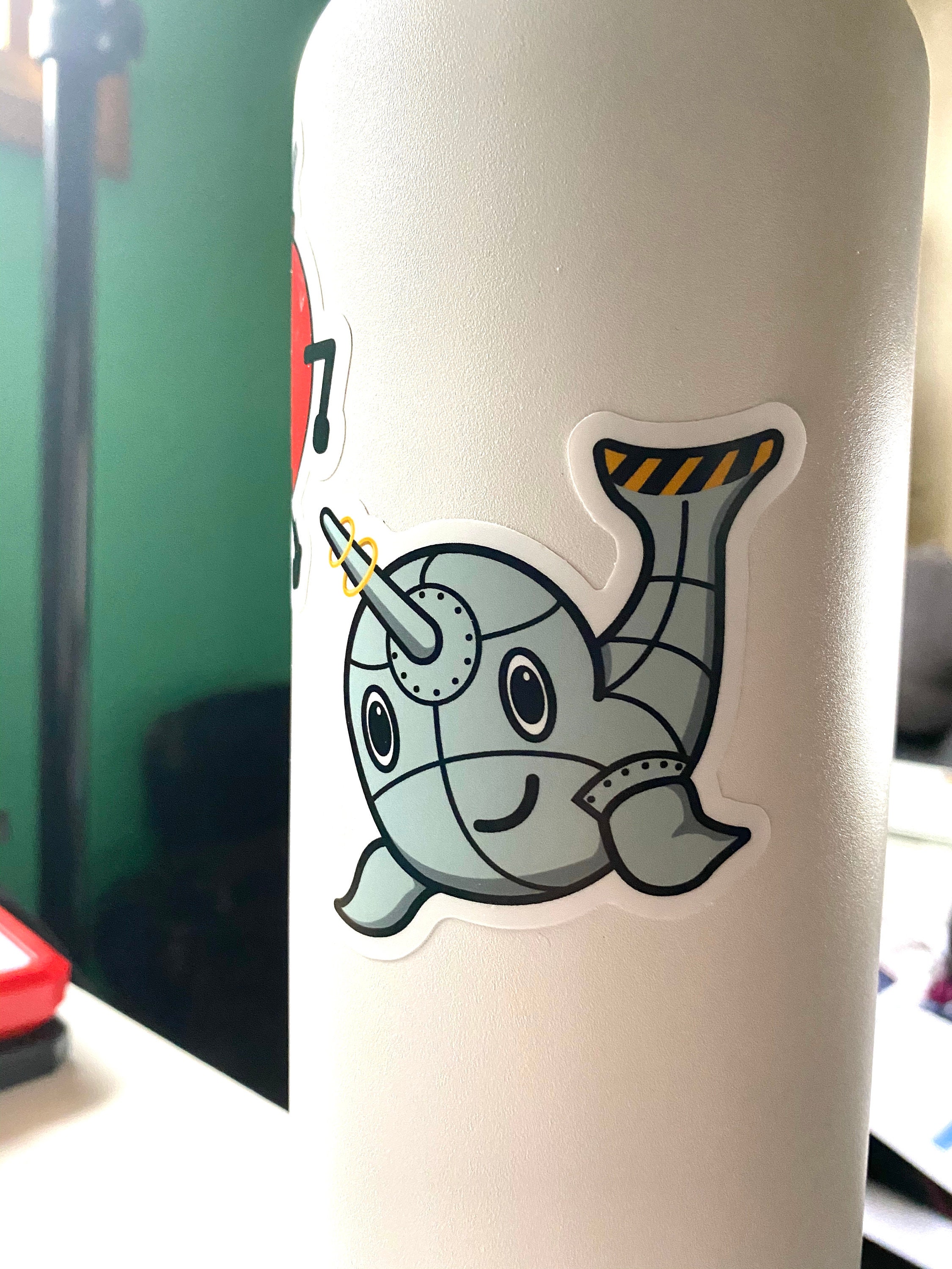 Robot Narwhal Sticker - Etsy
