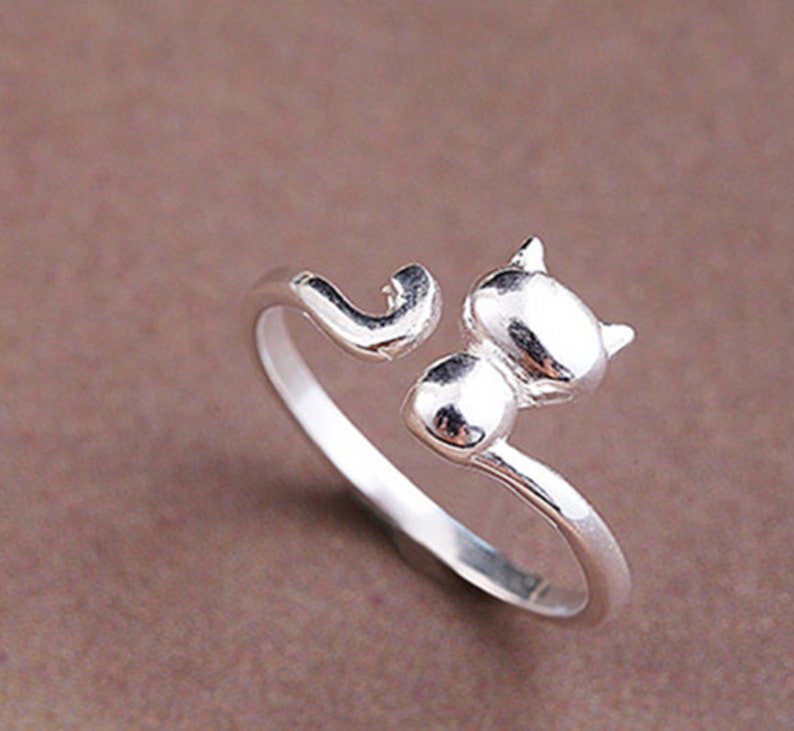 Cat Shaped Ringring for Womanadjustable Ringgift for - Etsy