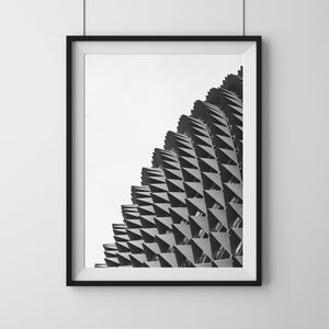 Black White Architectural Wall Art, Black White Wall Art, Black White ...