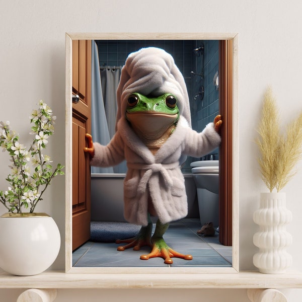 Frogs Bathroom - Etsy