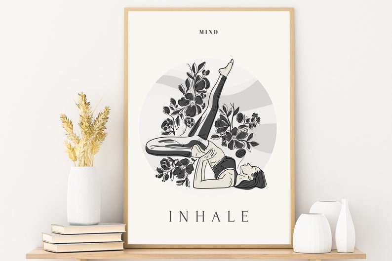 Yoga Wall Decor, Yoga Poster, Set of 3 Printable Poster, Yoga Pose ...