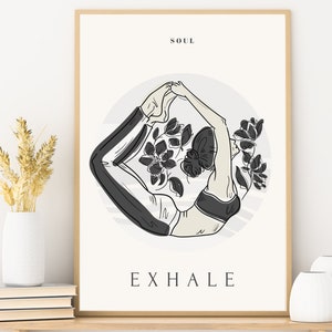 Yoga Wall Decor, Yoga Poster, Set of 3 Printable Poster, Yoga Pose ...