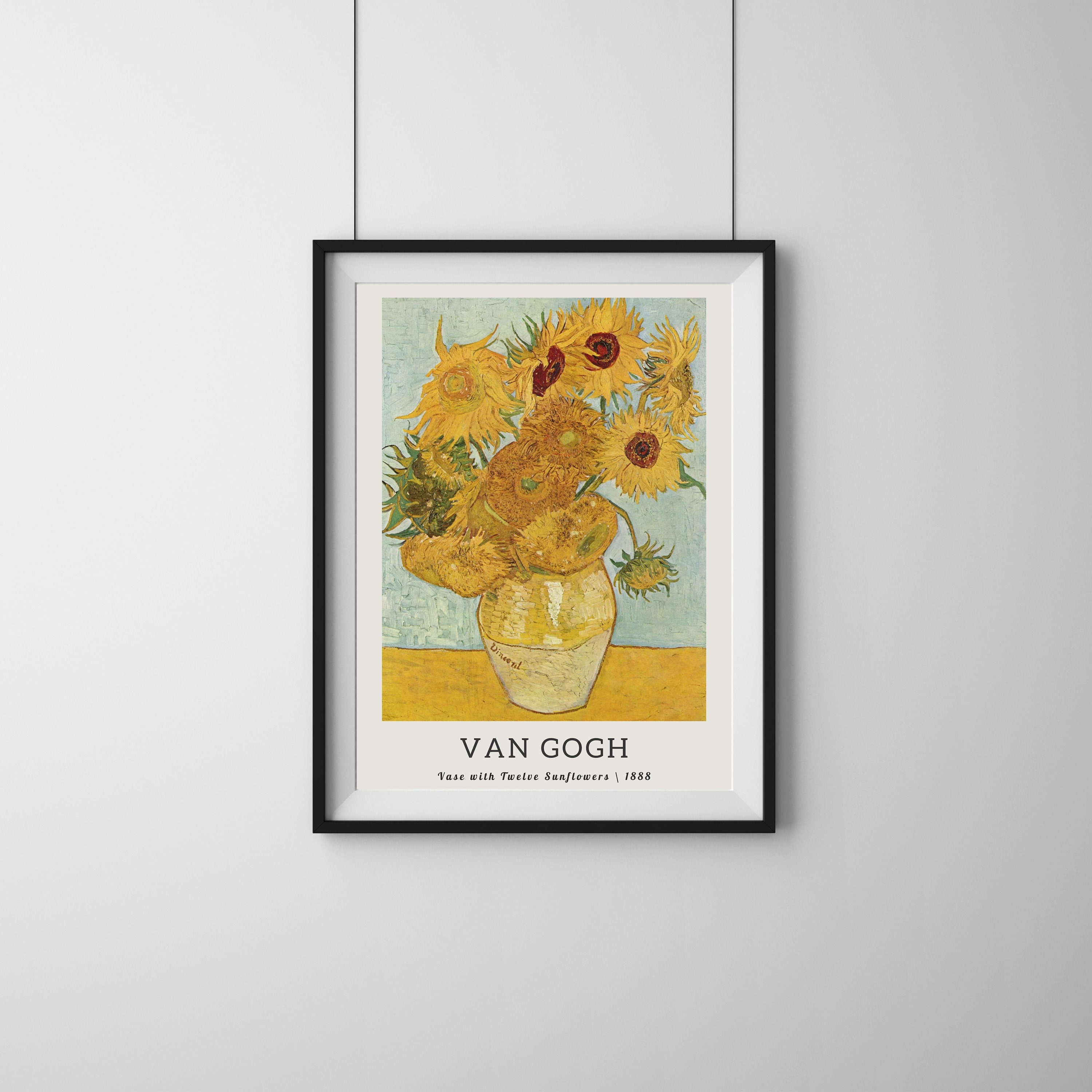 Vincent Van Gogh Sunflowers Vintage Painting Van Gogh Art - Etsy