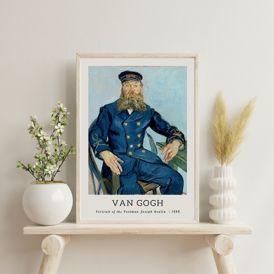 Van Gogh: Postman Joseph Roulin Vintage Art Print (digital Download) - Etsy