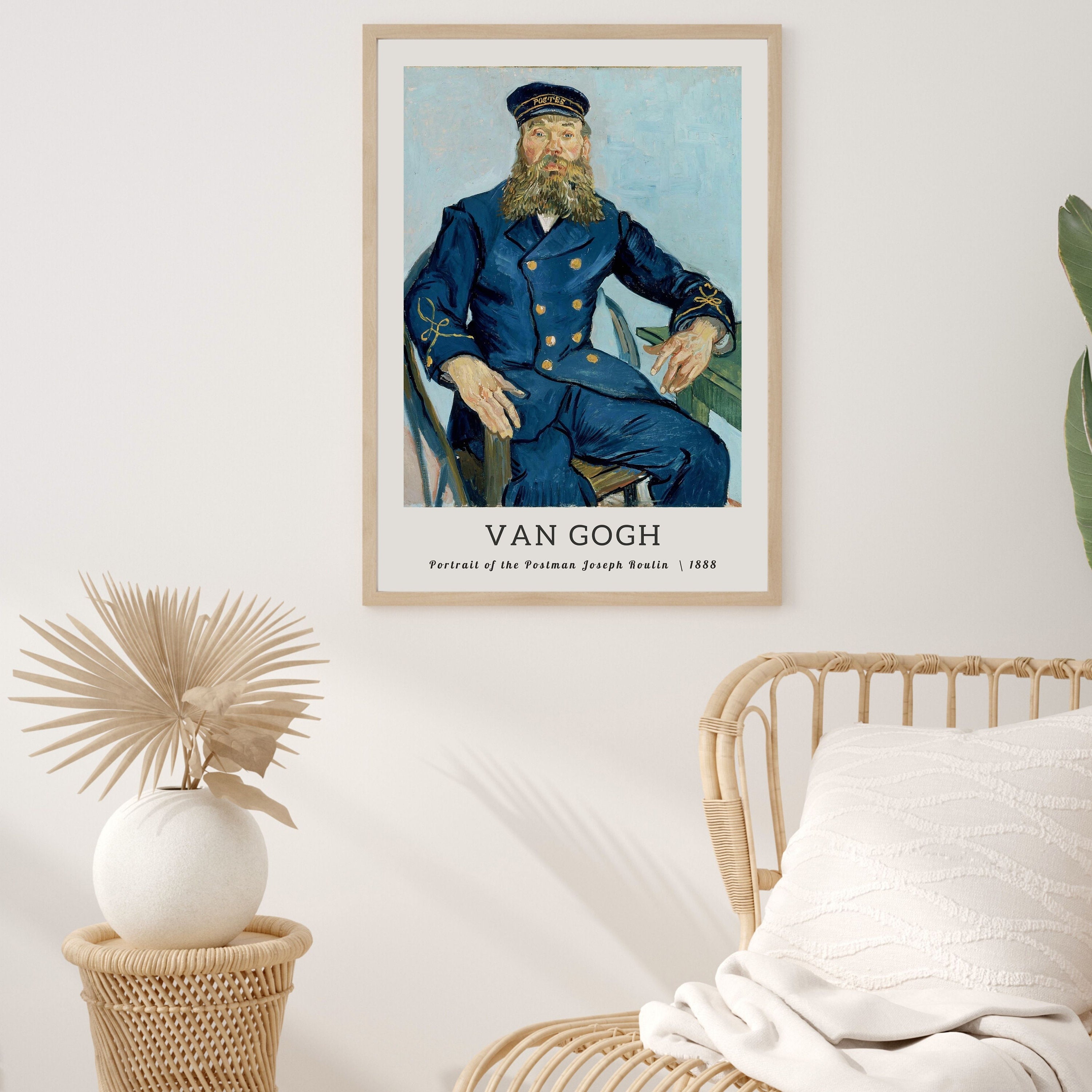 Van Gogh: Postman Joseph Roulin Vintage Art Print (digital Download) - Etsy