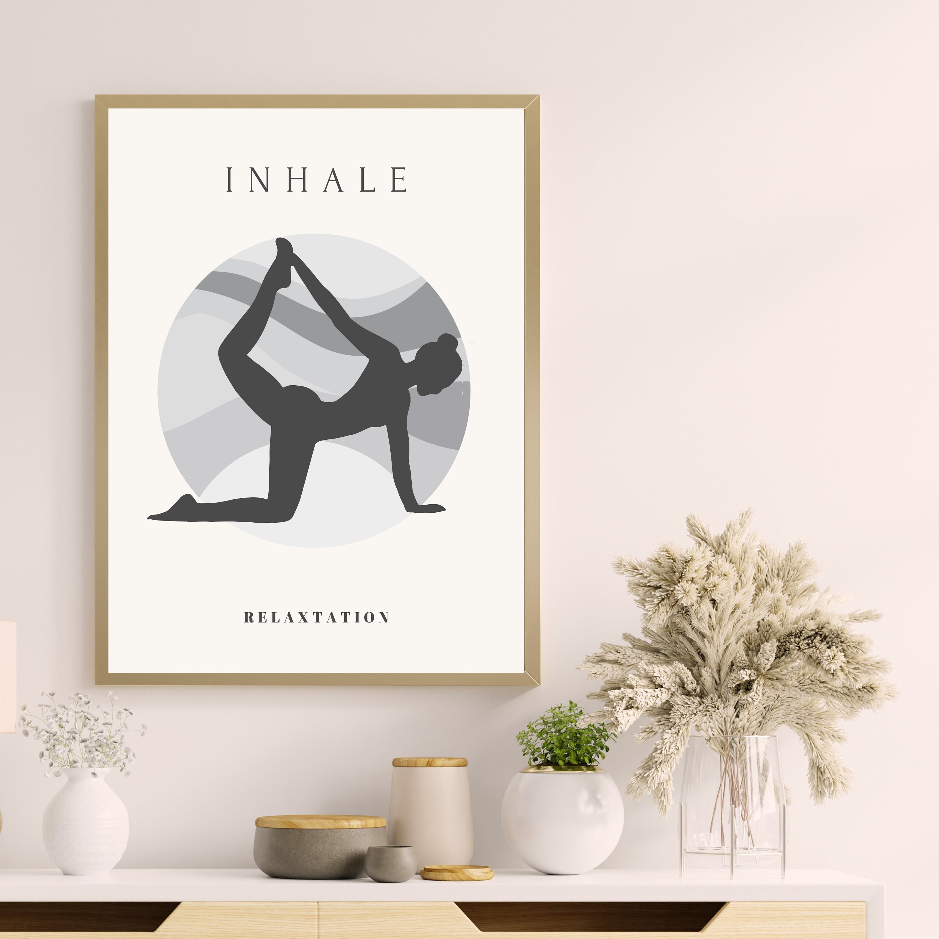 Yoga Wall Decor, Yoga Poster, Set of 6 Printable Poster, Yoga Pose ...