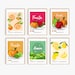 Fruit Market Poster Set: Kitchen Gallery Wall Art (digital Download) - Etsy