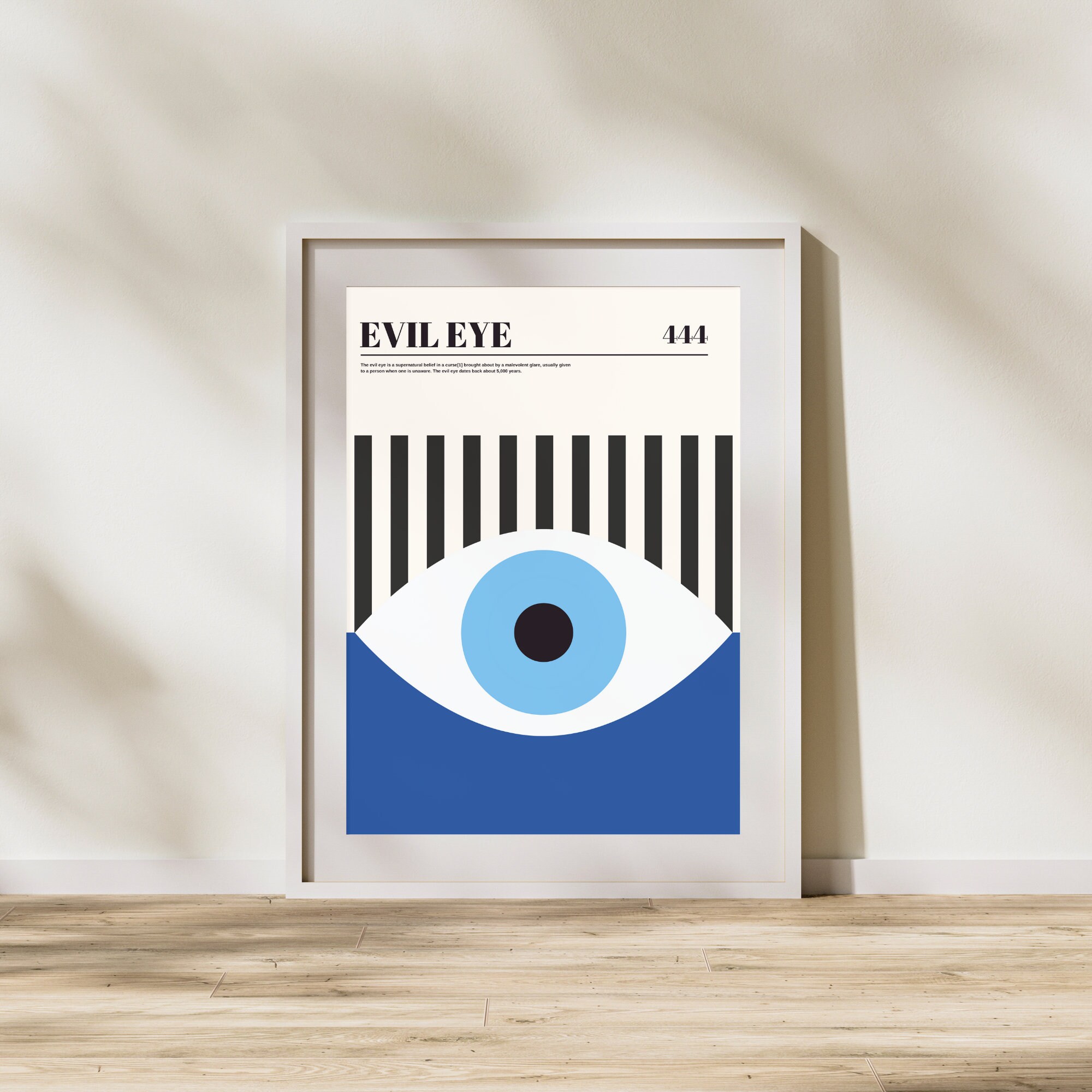 Evil Eye Protection Poster, Evil Eye Print, Bauhaus Poster, Greek Evil ...