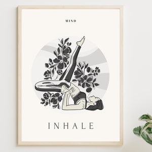 Yoga Wall Decor, Yoga Poster, Set of 3 Printable Poster, Yoga Pose ...