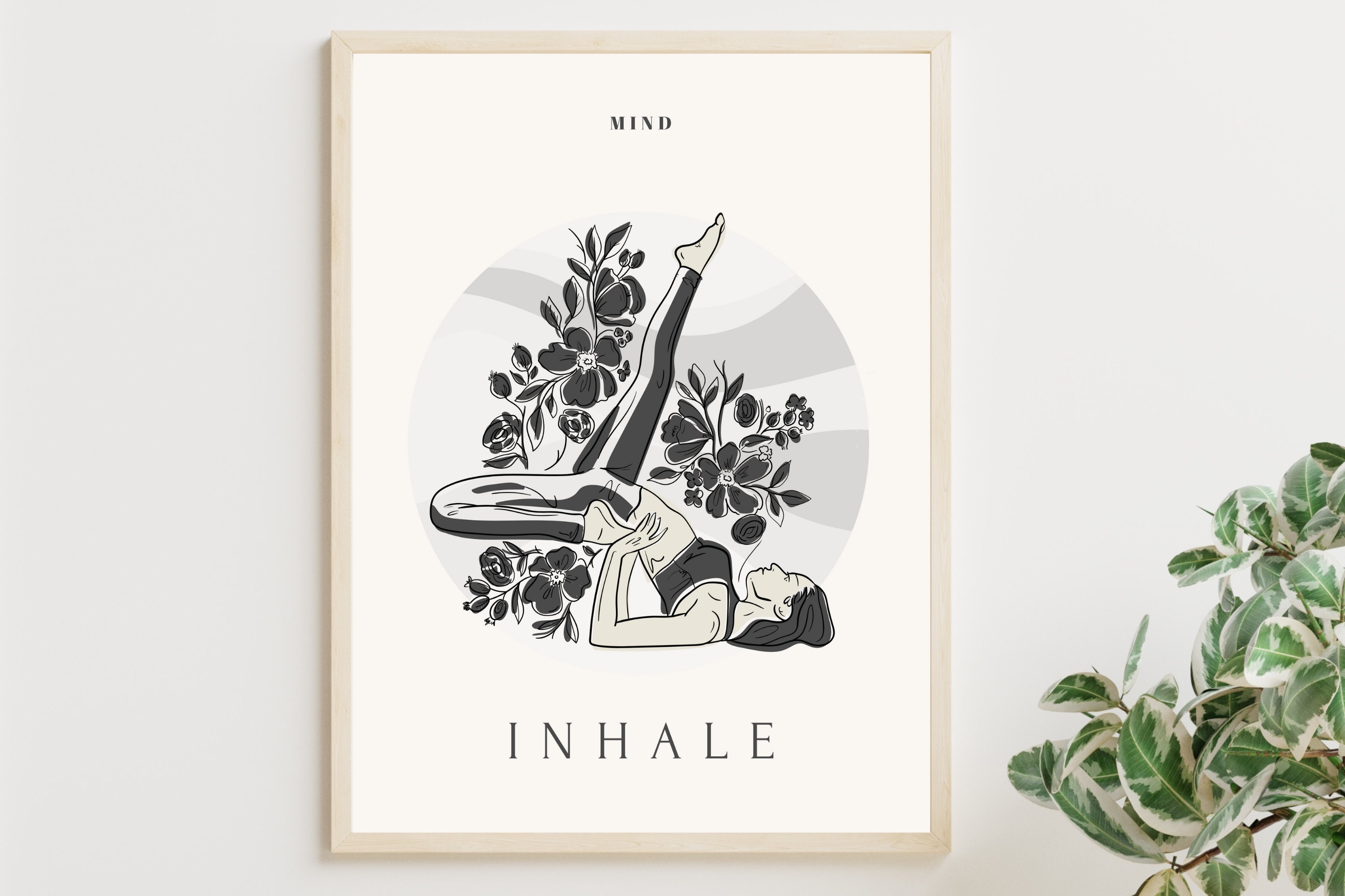 Yoga Wall Decor, Yoga Poster, Set of 3 Printable Poster, Yoga Pose ...
