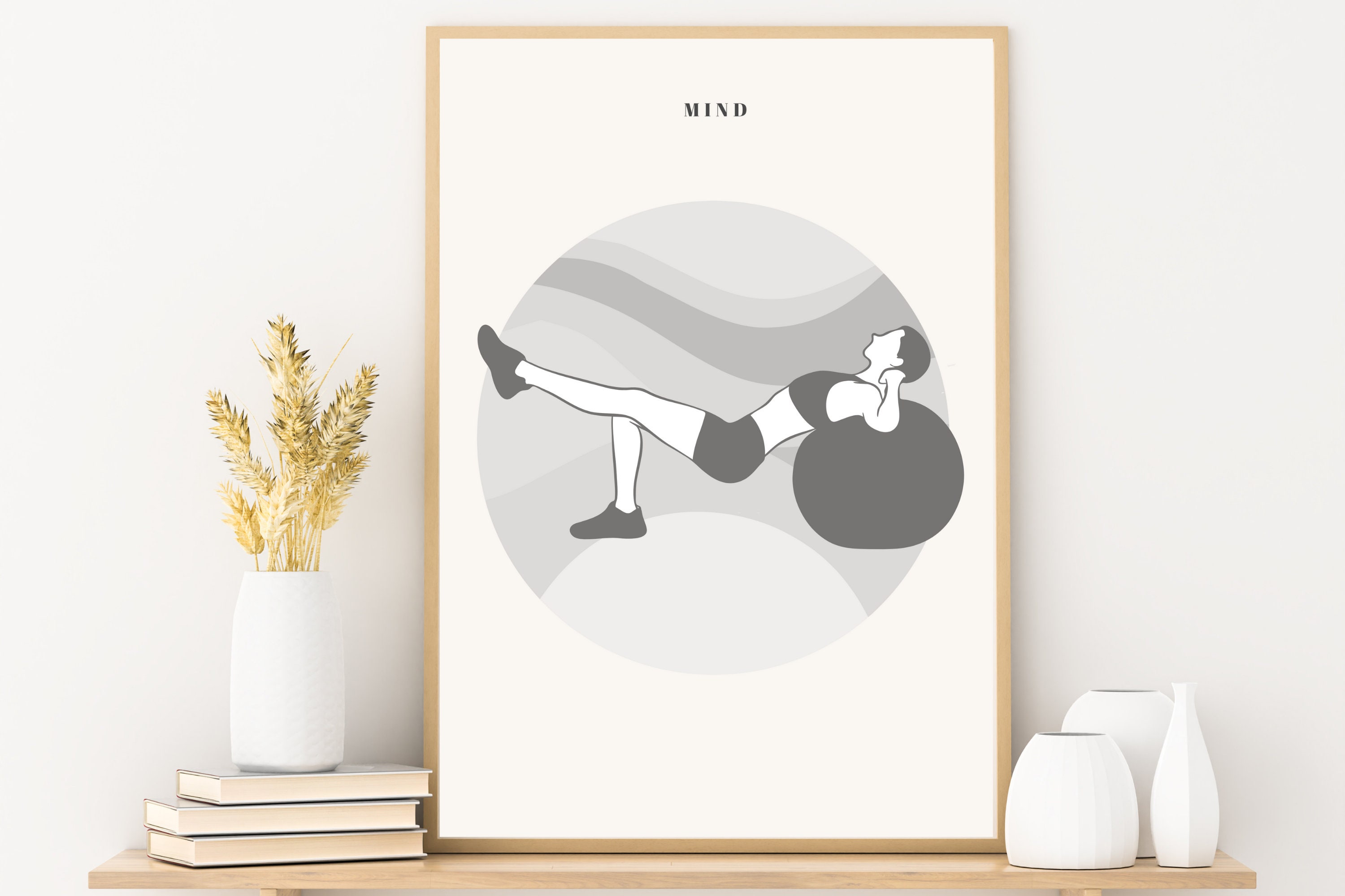 Set of 3 Pilates Poster, Pilates Wall Decor, Pilates Art Print, Pilates ...