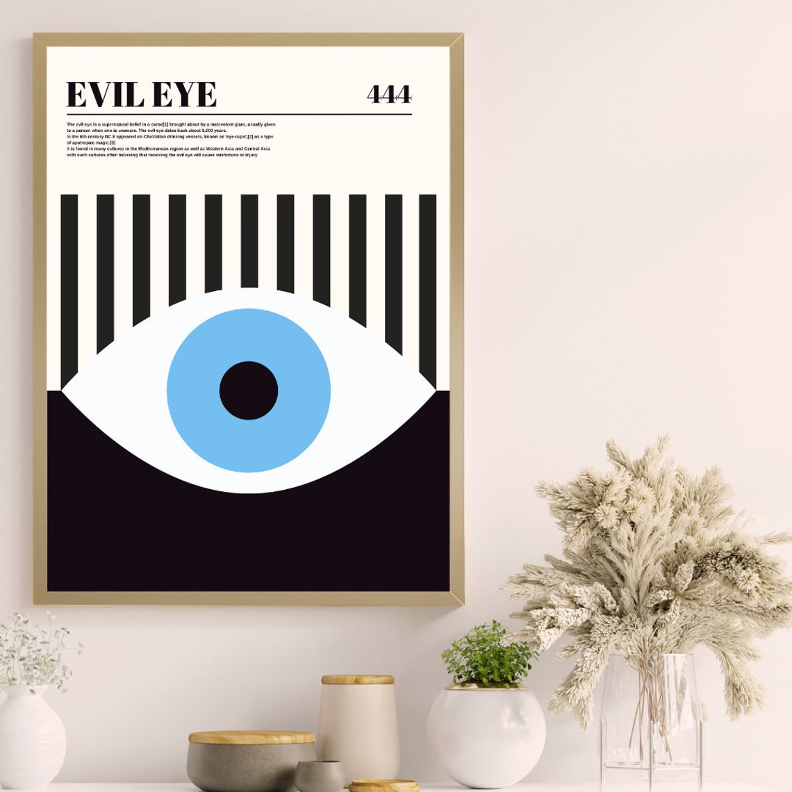 Evil Eye Protection Poster Set, Bauhaus Style (digital Download) - Etsy